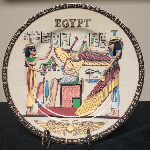Porcelain International | Art | Vintage Made In Egypt Plate With ...